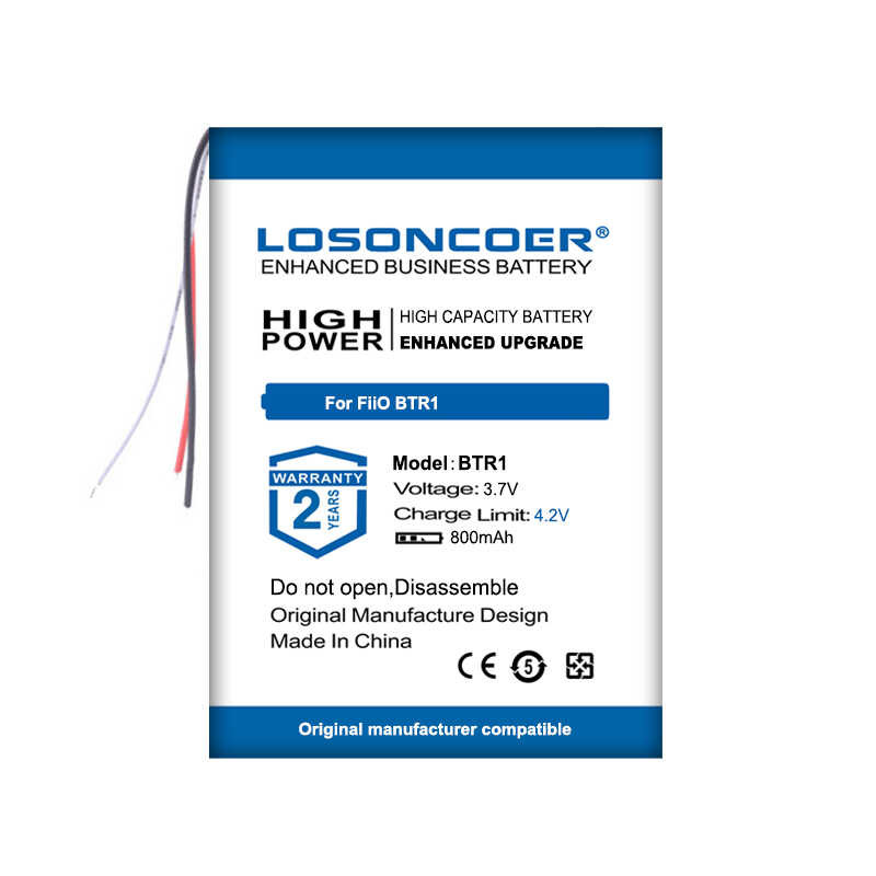26 LOSONCOER 800Mah Btr1 Para Sa YIQI Fiio Btr5 Btr3 Btr3k Headset ...