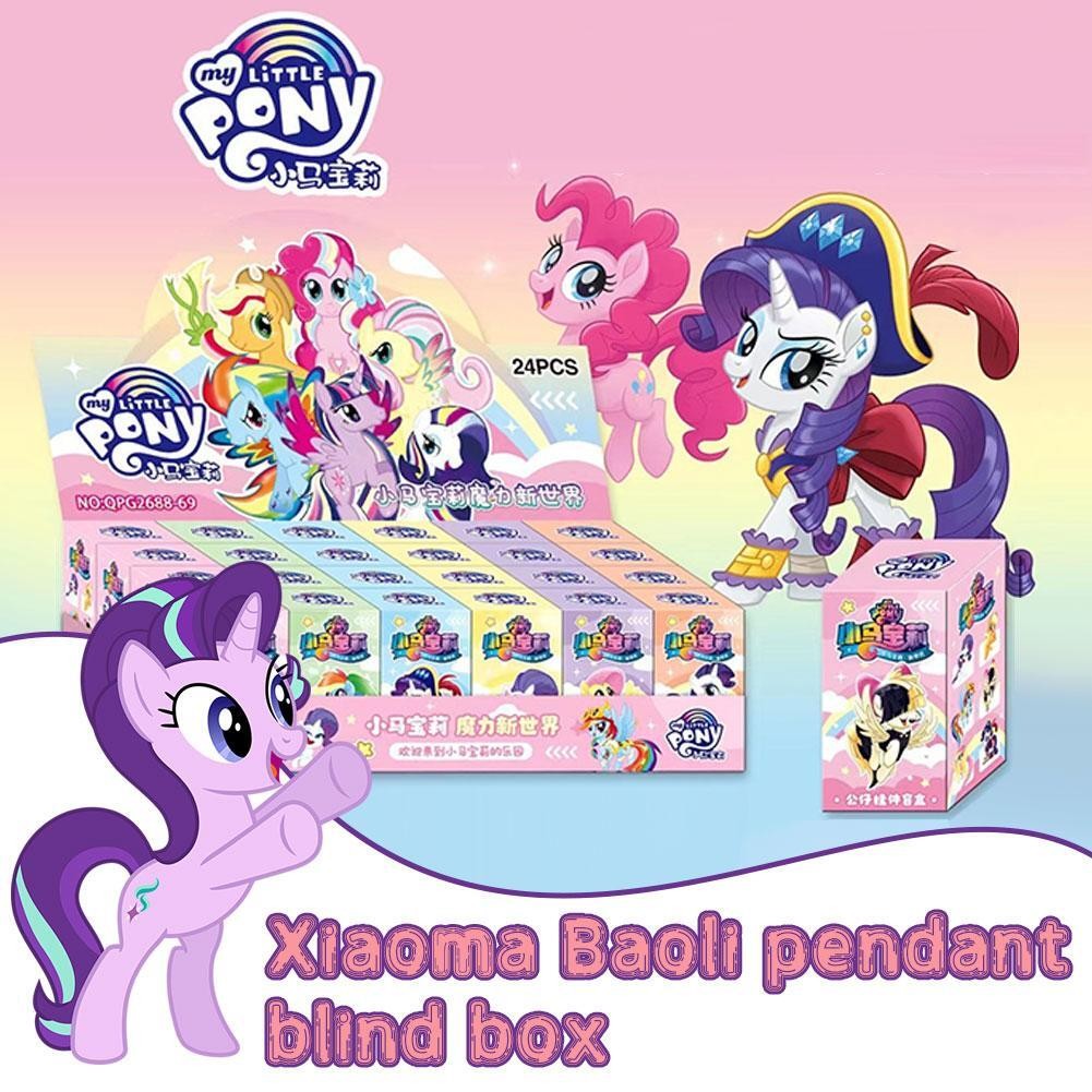 24pcs/set Little Pony Bd Box Garage Kit Puppet Game Cartoon Animation ...