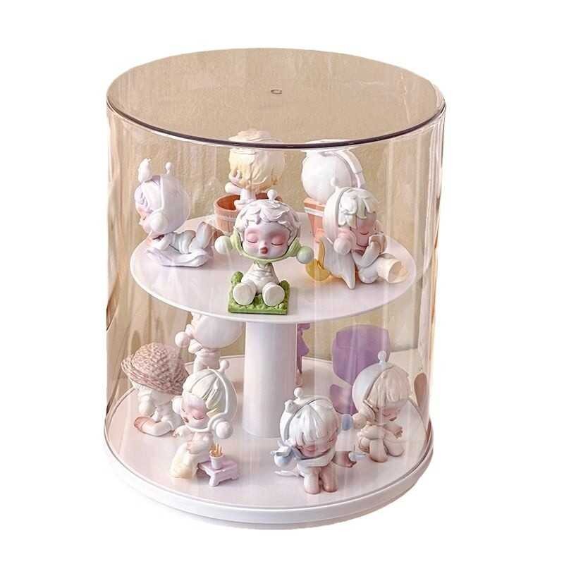 Rotating Blind Box Display Rack Acrylic Bubble Mart Figurine Storage ...