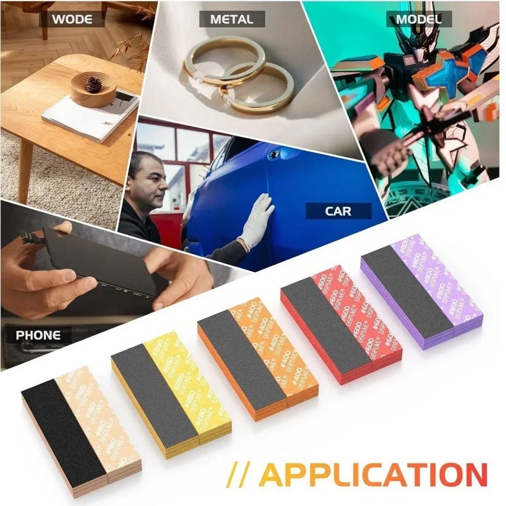 DSPIAE SS-S01 SS-S02 Sanding Sponge Set For GK Military Model Combo Arc ...
