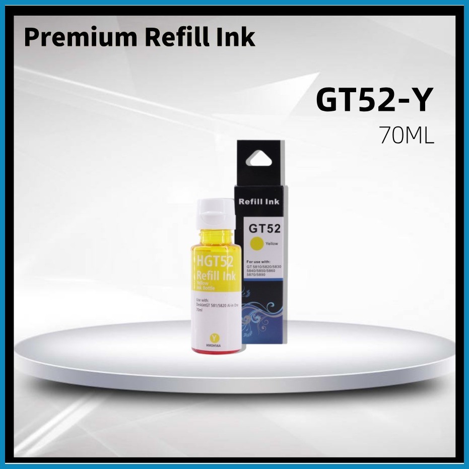 HP Ink GT51 GT52 GT53 Premium Refill ink Compatible For Hp Deskjet ...