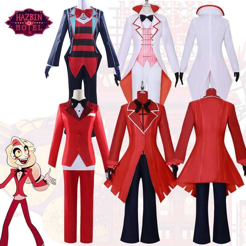 Anime Hazbin Hotel Vox Alastor Lucifer Charlie Morningstar Costume With ...