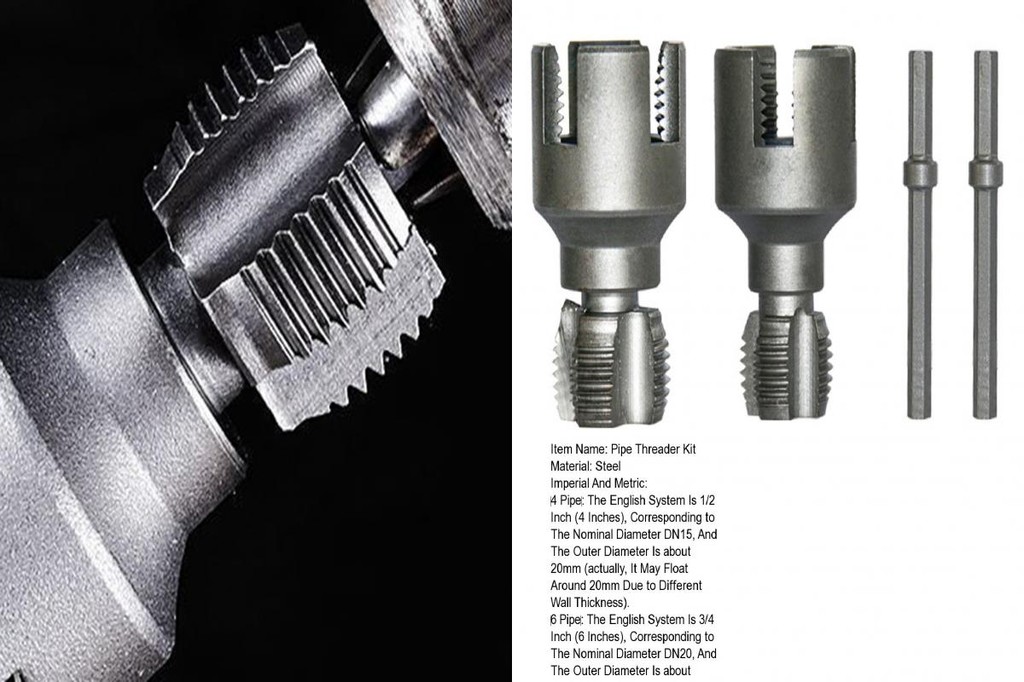 Angelorid| Pvc Threader Pvc Pipe Threading Tool Electric Drill Pipe ...