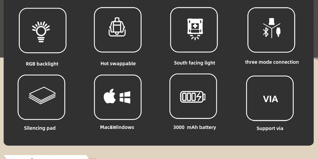 ZUOYA GMK70 Magnetic Split Type Mechanical Keyboard Kit 3mode BT/2.4G ...