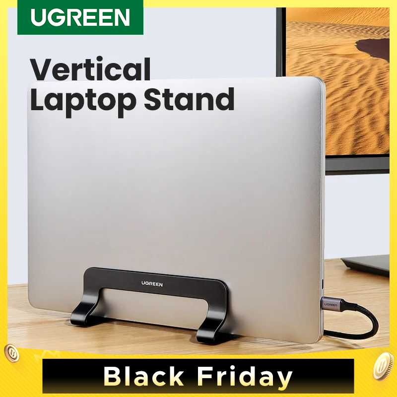 68C UGREEN Vertical For Aluminum Portable Notebook Laptop Support Book ...