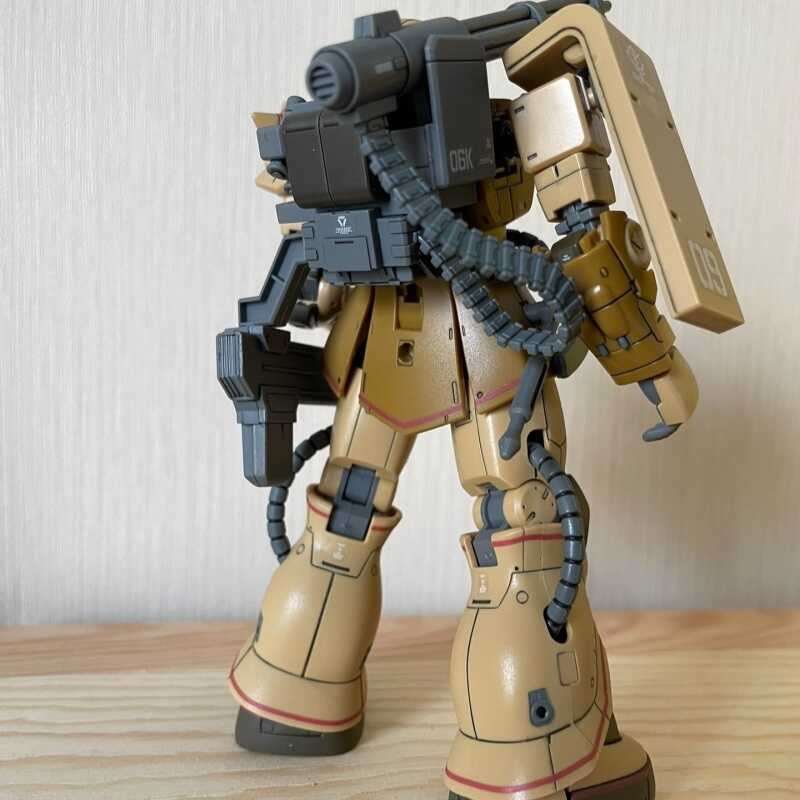 HG 1/144 Assembly Kit GTO Ms-06C-6/R6 2 Type C-6 Green Zaku Cannon Ver ...