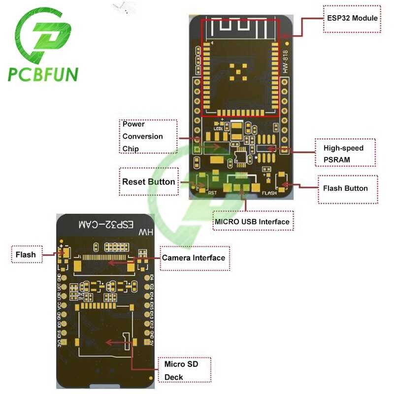 Esp32 ESP32-CAM-CH340 Cam Integrated CH340 WIFI Bluetooth Development Board OV2640 Camera Module ...