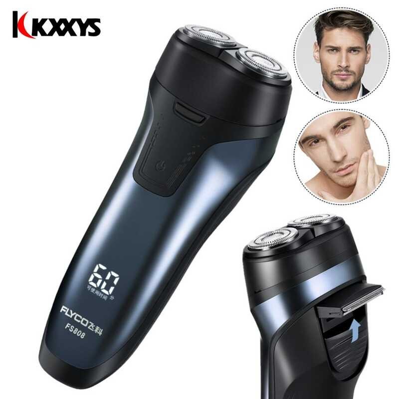 Electric 2 3 Shaver Razor For Men Beard Hair Trimmer 3D Head Dry Wet ...