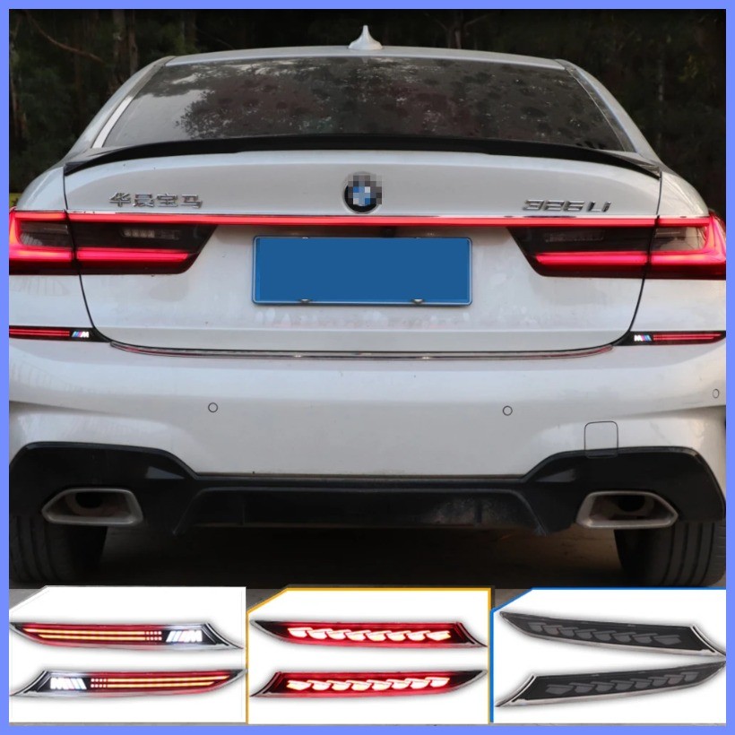 2Pcs For BMW 3 Series G20 G28 2019-2022 LED DRL Rear Bumper tail light ...