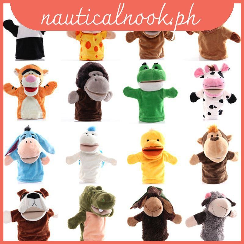 Animal Hand Puppet Cartoon Plush Toys Educational Pretend Telling Story ...