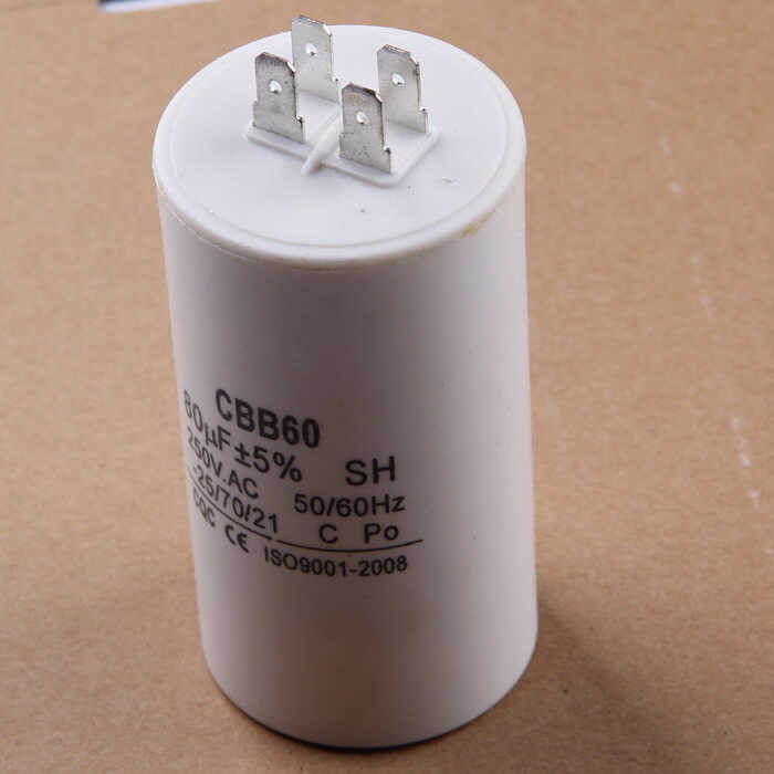 Dual plug-in operating capacitor CBB60 250V series 80uf | Shopee ...