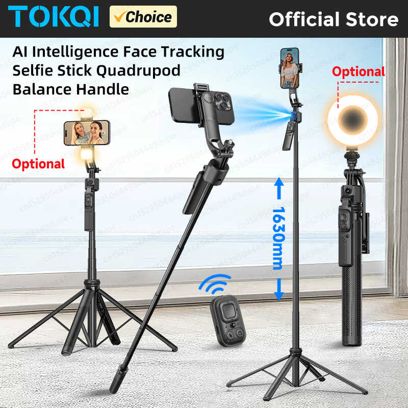 Stick Selfie Tripod Holder Extendable Quadrapod 1/4'' Screw For Mobile ...