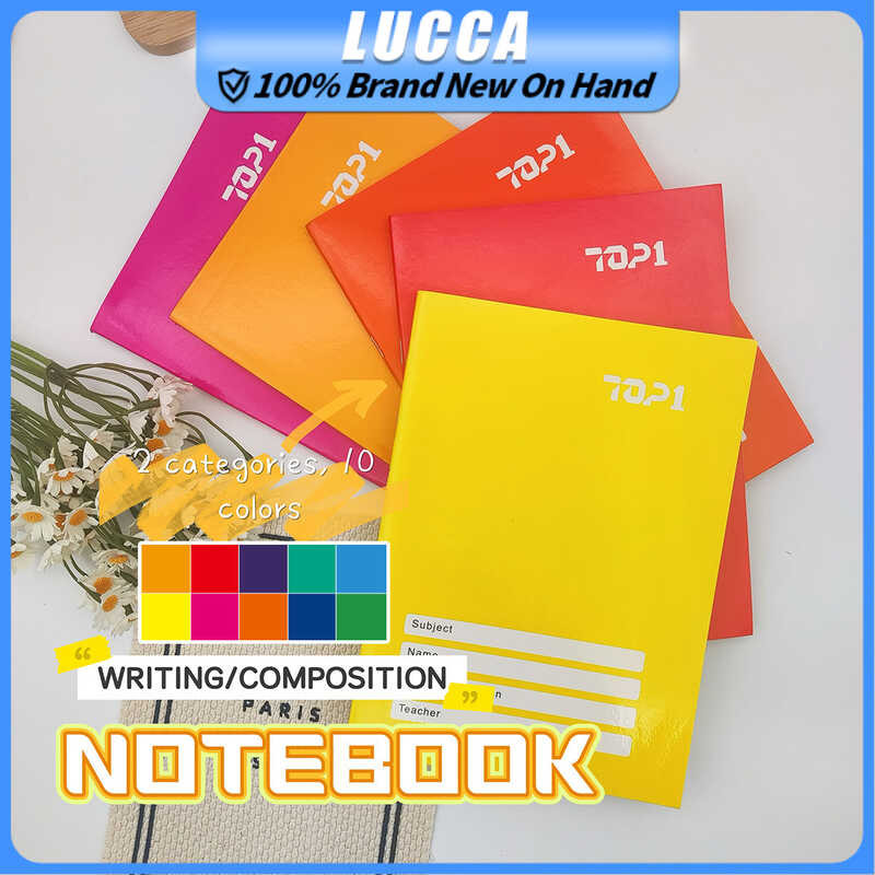 10Pcs/Set Composition Writing Notebook Grade 1-5 School Stationery ...