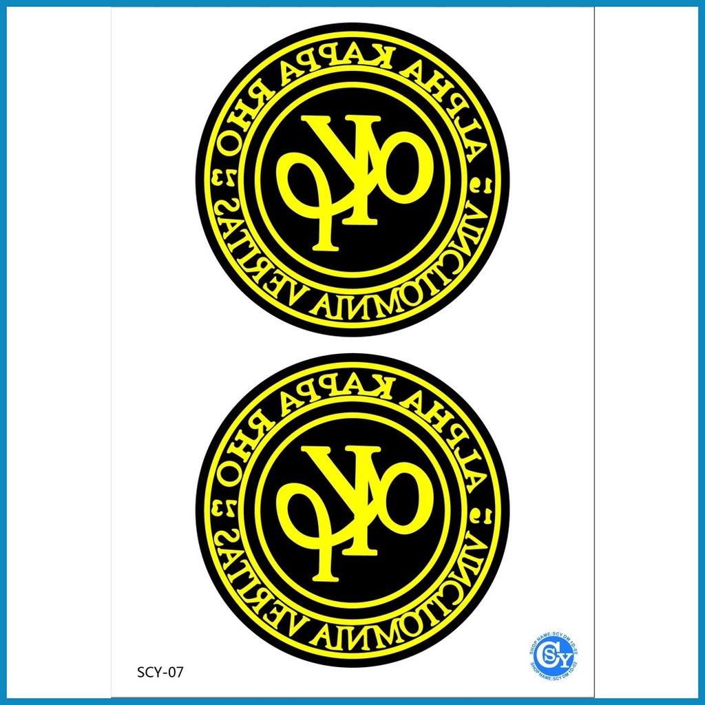 TAU GAMMA PHI/ALPHA KAPPA RHO Tattoo Sticker Waterproof Long Lasting ...
