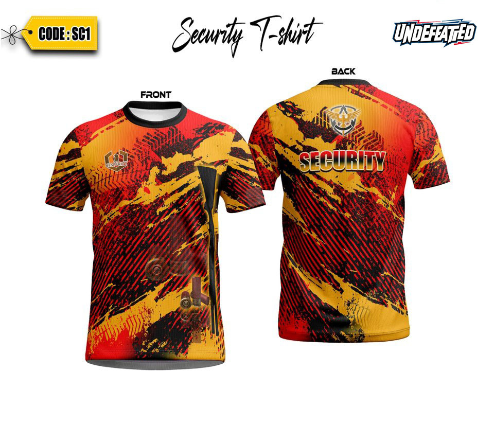 2025 SECURITY T-SHIRT for Men and Women FULL SUBLIMATION T-SHIRT ...