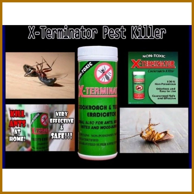 X TERMINATOR 20G,150G COCKROACH,ANTS, BED-BUGS, WOOD-BORERS ERADICATOR ...
