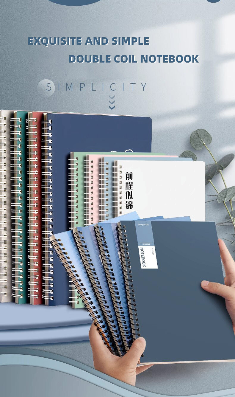 A5 Writing Notebook for grade 1-5 40 sheets Student Line Spiral ...