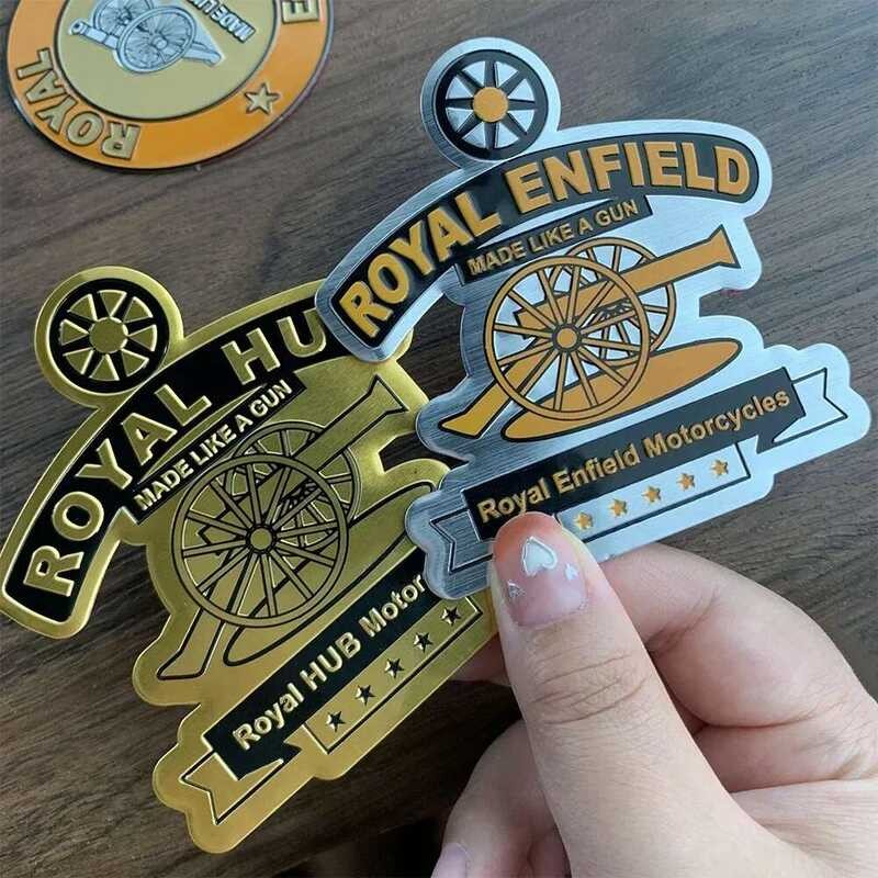 Retro 3D Metal Motorcycle Locomotive Modified Emblem Stickers Badge ...