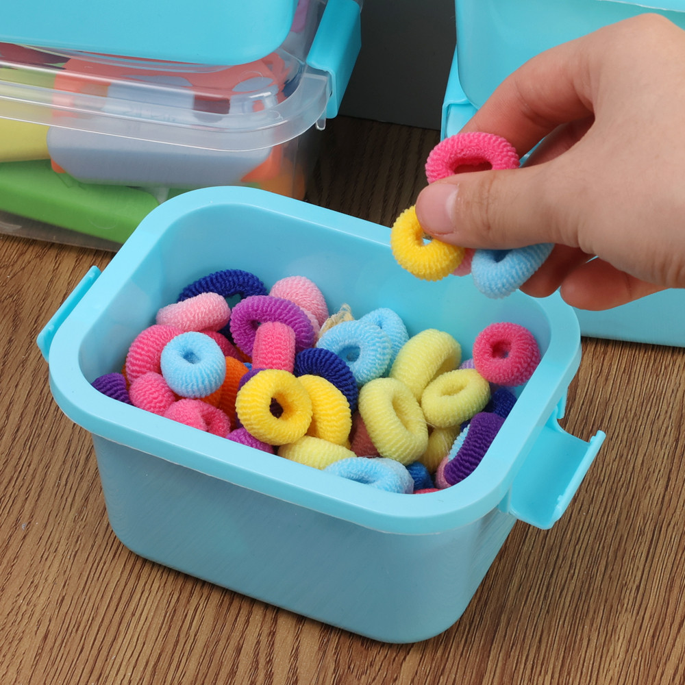 Transparent Blue Small Plastic Box With Handle - Student Stationery ...
