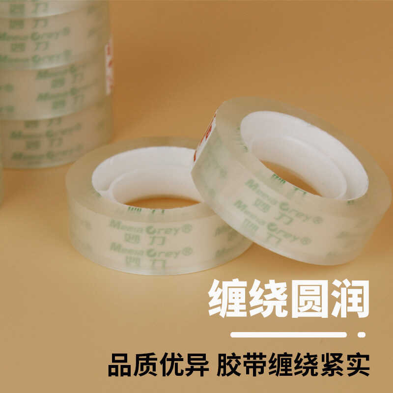 Transparent tape, children's adhesive letter small cutter, office thin ...