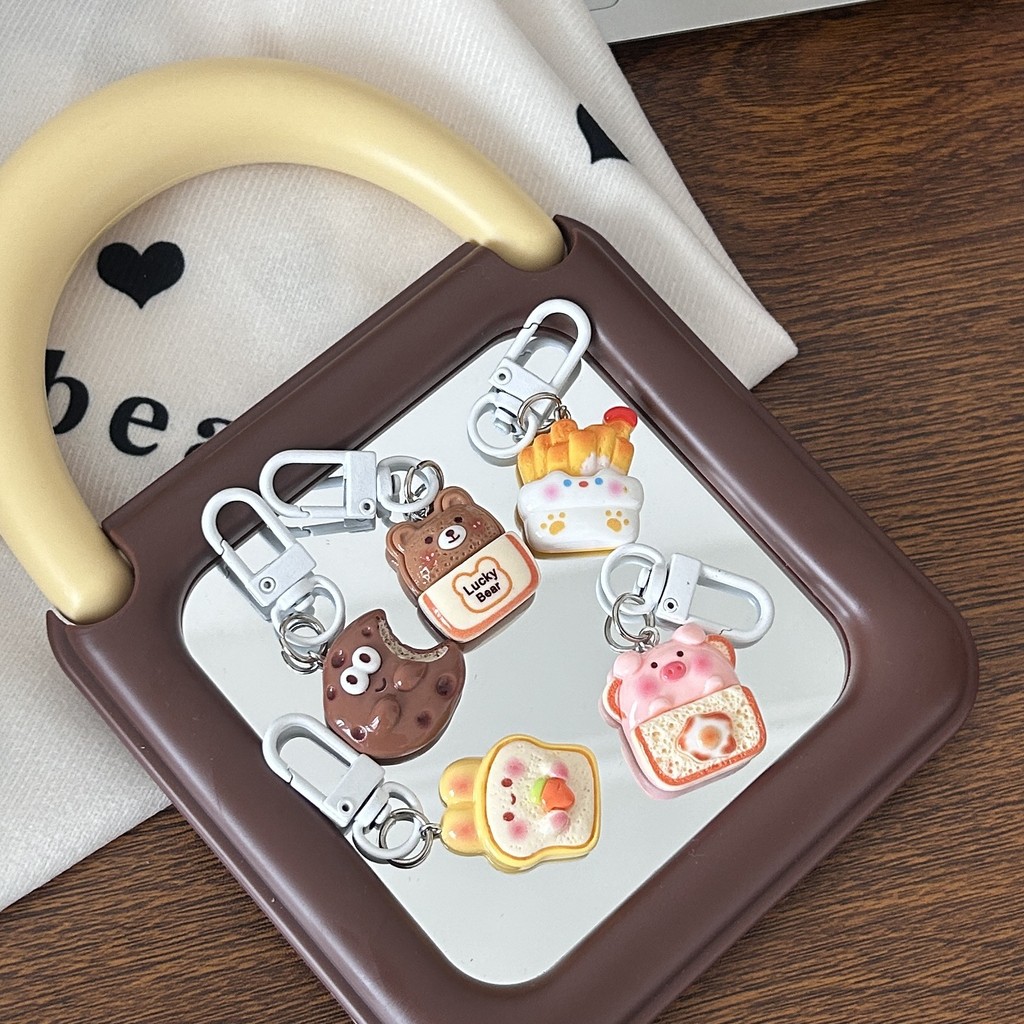 Cute Animal Dessert Keychain Girl Student Pendant Gift | Shopee Philippines