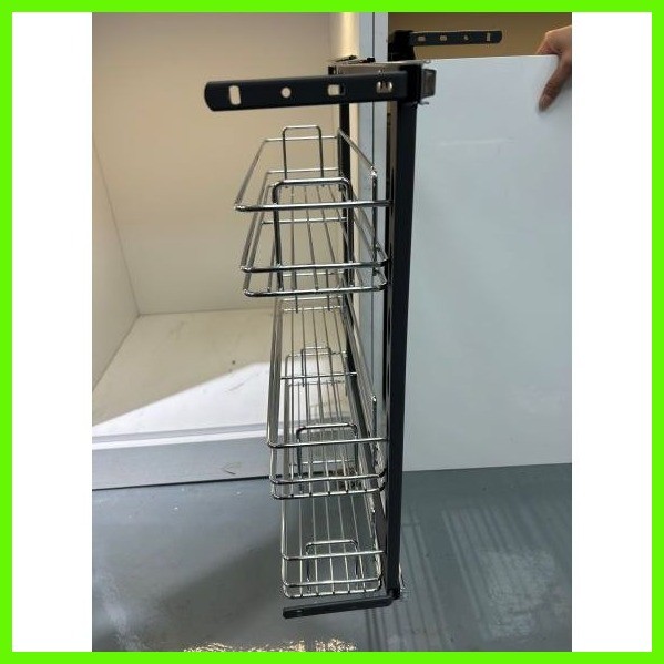 ∈ ♕ 150mm/200MM Cabinets 3 layer Pull out Condiments rack with ...