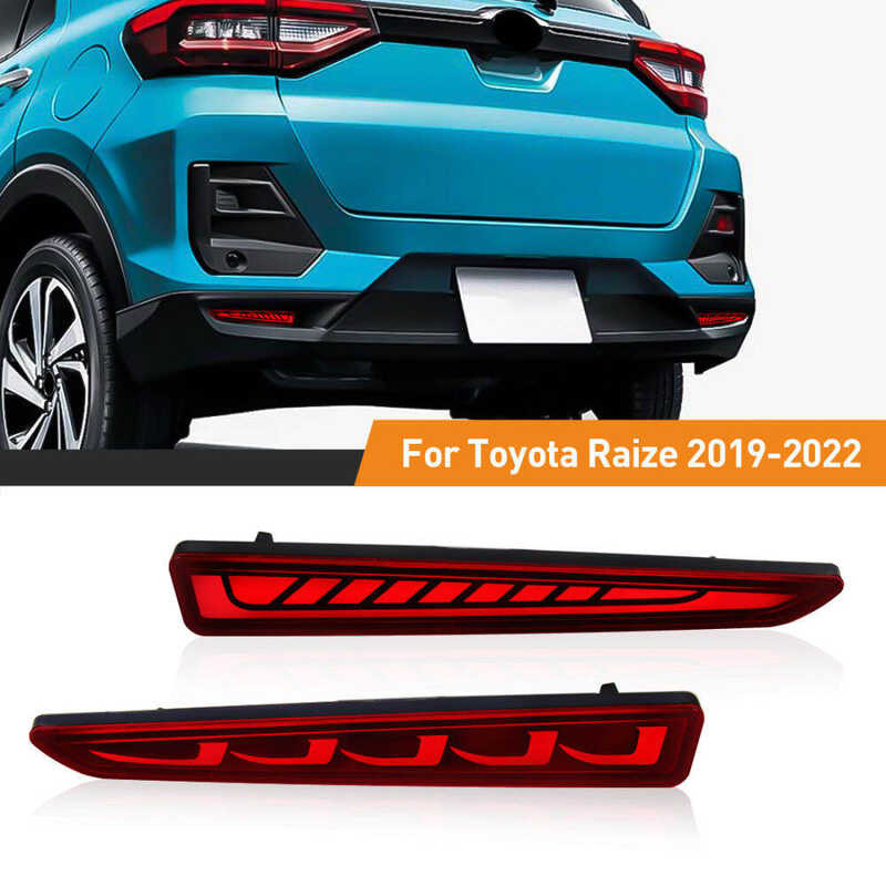 Raize For Toyota 2019 2020 2021 2022 LED Rear Bumper Reflector Light ...