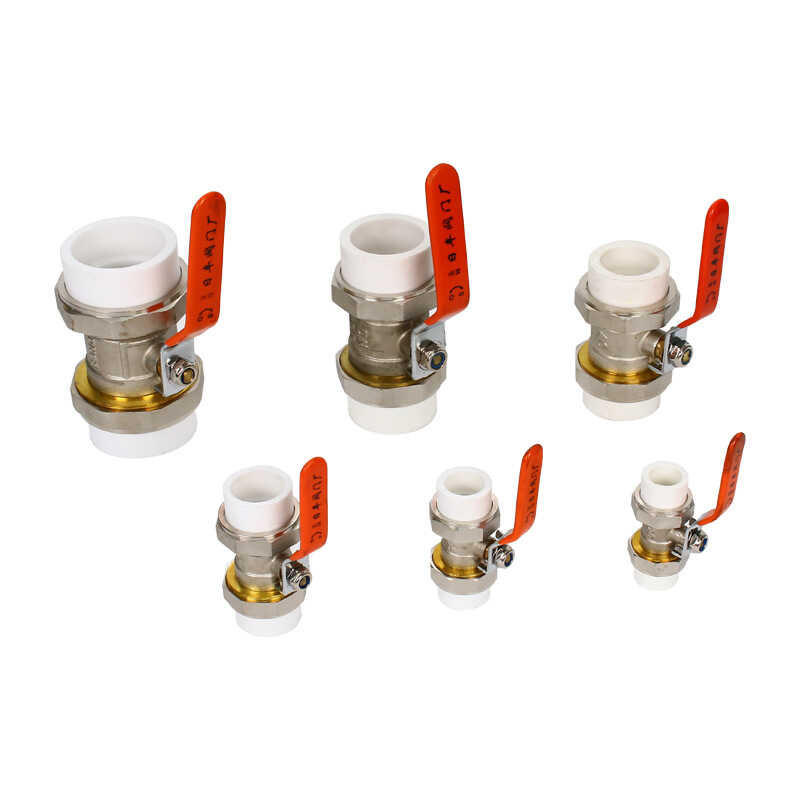 PPR Type Copper Ball Valve Double Union Pp-R Safety Copper Ball Valve ...