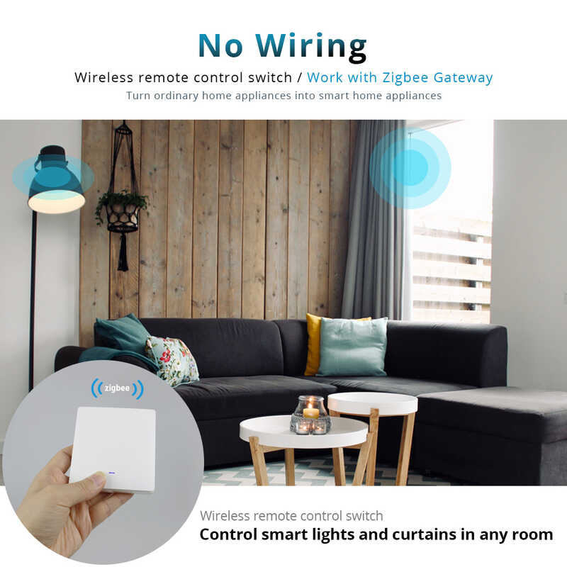 Zigbee Benexmart Wireless 1 2 3 4 Gangs Control Home Tuya Devices Smart ...