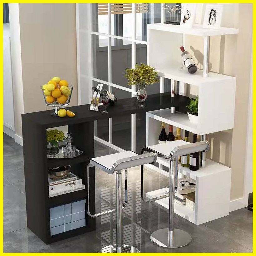 Bar Rotating 360 Swivel Bar Counter Table Living Room Mini Bar Rotating ...