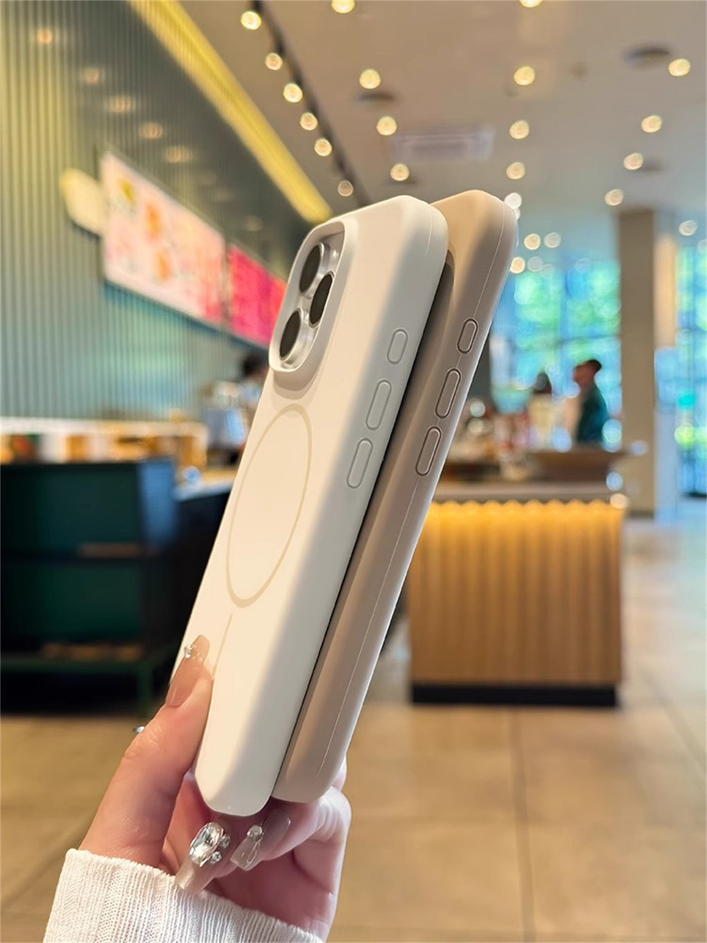 Thin Magnet Circle Liquid Silicone Magnetic Phone Case for IPhone 16 ...