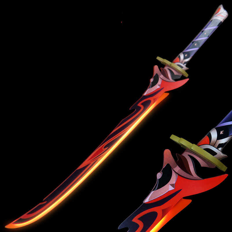 SK 100Cm Genshin Impact Kamisato Ayaka Raiden Sho Cos Lightsaber Toy ...