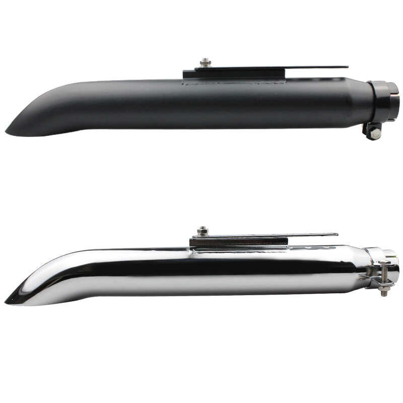 Harley Muffler, Motorcycle Exhaust Pipe Inclined Mouth Extended, Curved ...