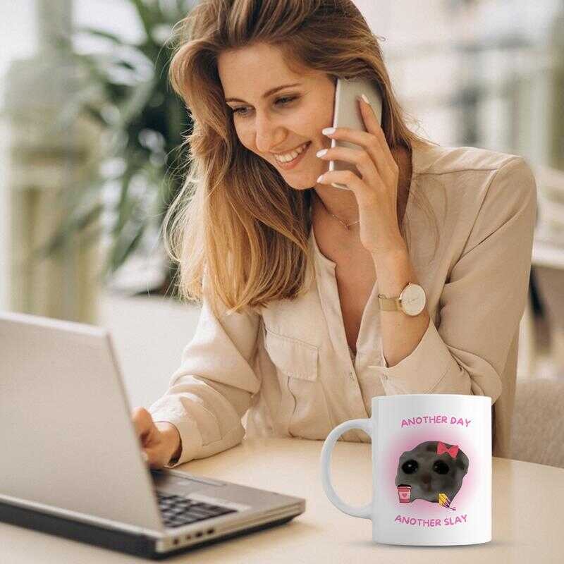 Mug Tea Sad Hamster Hilarious Novelty Coffee Cup Funny Meme | Shopee ...