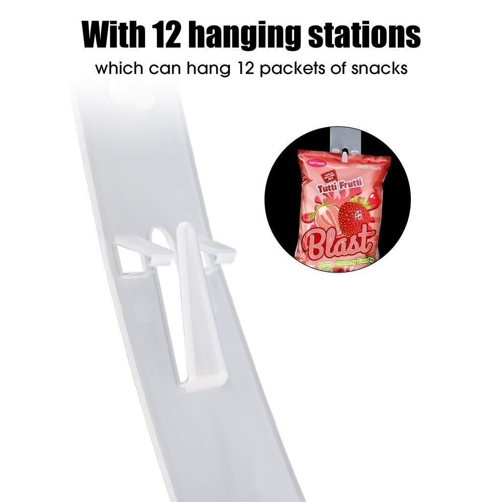 Store Snack Hanging Strips With Hooks Convenience Store Display Hanger ...