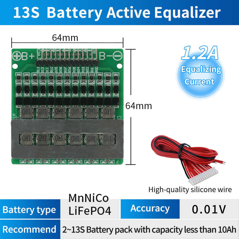 2S-13S 2 3 Mnnico Lifepo4 Lithium Ion Aktivo Ba Balancing Full Charge ...