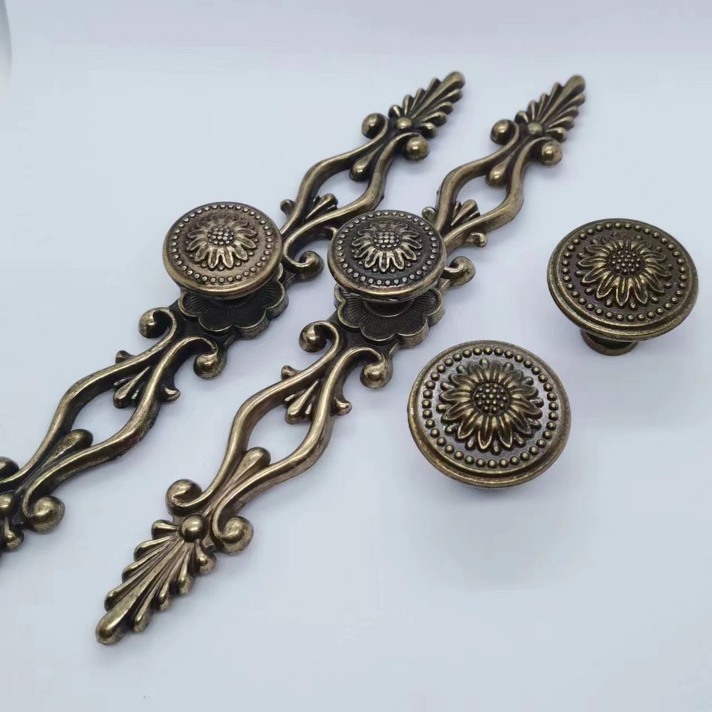 European Vintage Handle For Cabinet Doors And Drawers Solid Zinc Alloy ...