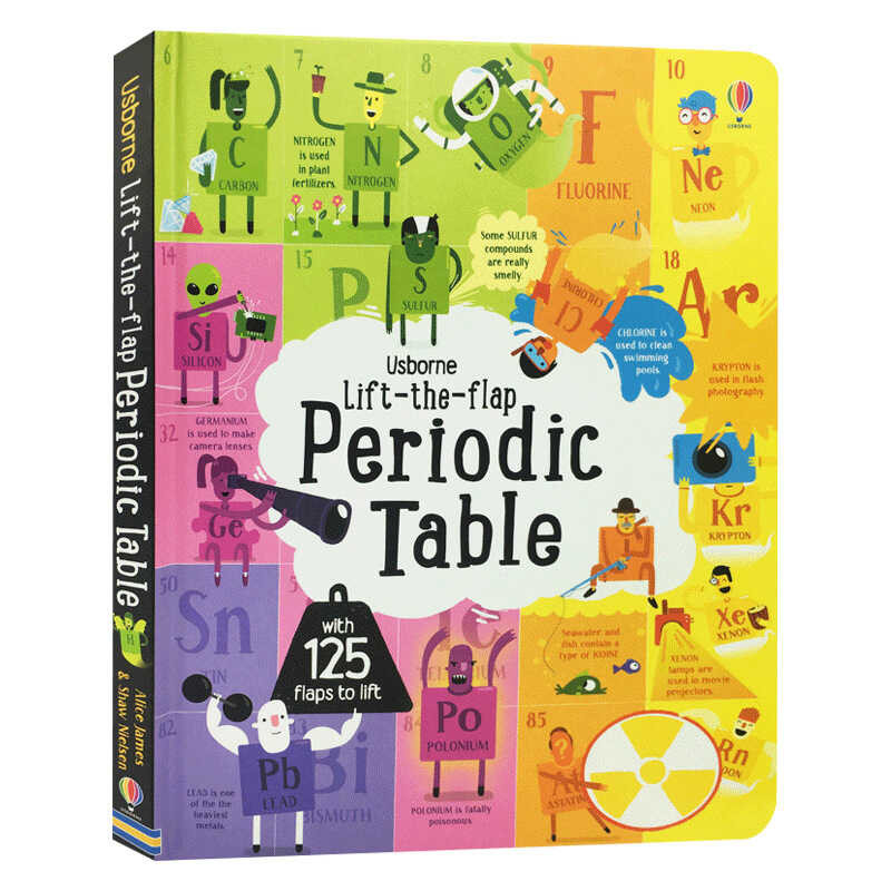 Usborne Lift The Flap Periodic Table in STEM | Shopee Philippines