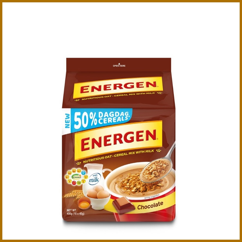 Energen Choco Minibag More Cereals 40g x 10's | Shopee Philippines