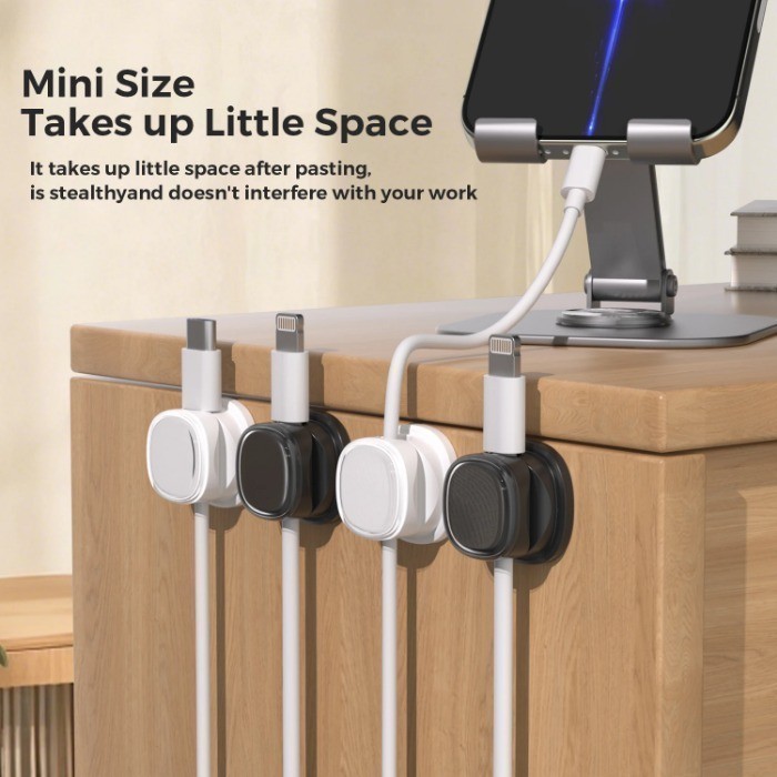Automatic Retractable Data Cable Organizer, Adjustable Cord Holder ...