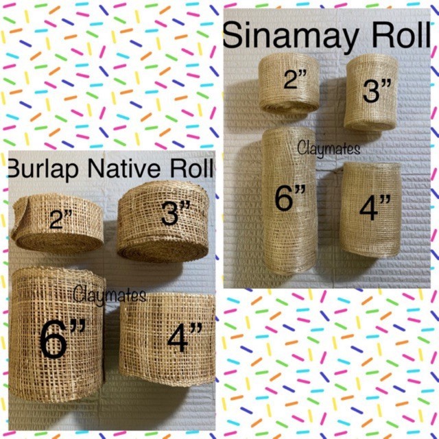Burlap Native Roll / Sinamay Roll | Shopee Philippines