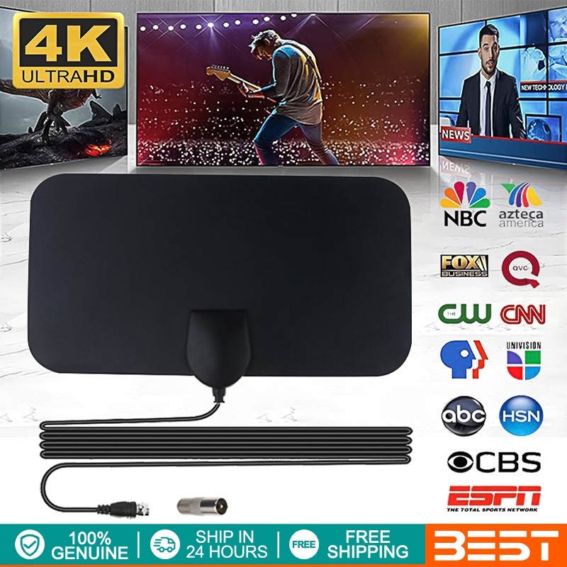 ∆ 3000 Miles Indoor Digital HD TV Antenna DVB-T2 Booster Amplifier ...