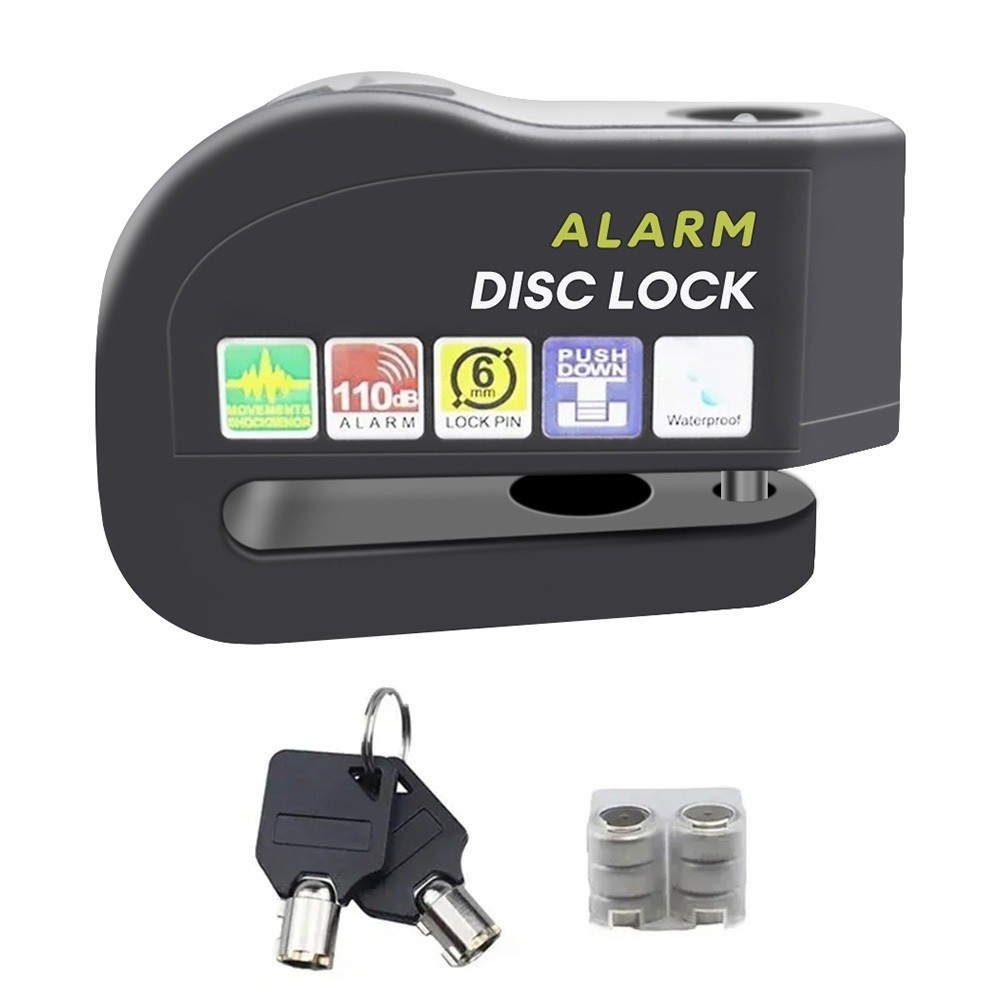 Motorcycle Alarm Lock Motorbike Anti-theft Lock Wheel Disc Brake ...