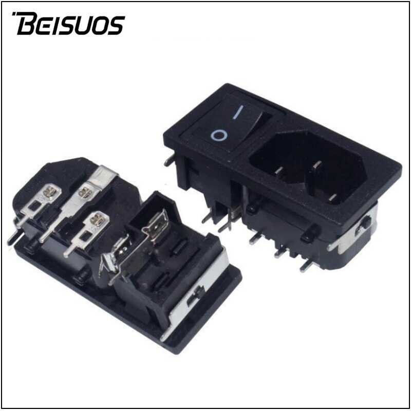 AC power socket 2-in-1 pin male seat C14 with switch seat and Marko ...