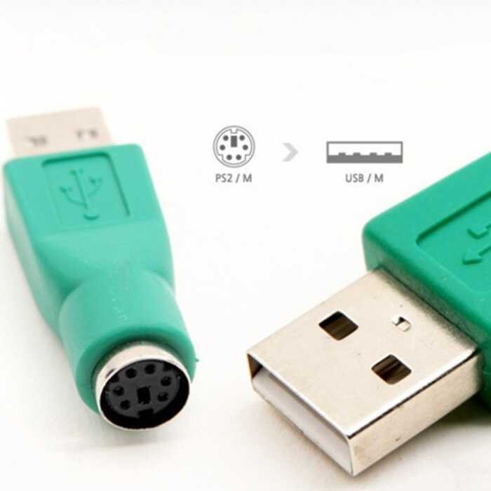 PS Male Keyboard Player Round USB Mouth On Ps2 Mouse Adapter B37 Ca8 ...