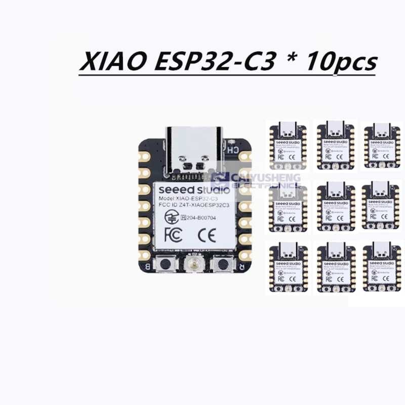 Original 10pcs/lot Seeed Studio XIAO ESP32-C3 WIFI Wireless AI Development Board Module Tiny MCU ...