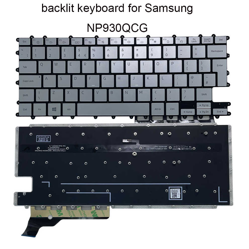 UK GB backlight keyboard for Samsung NP930QCG K02CN NT930QCG 930QCG ...