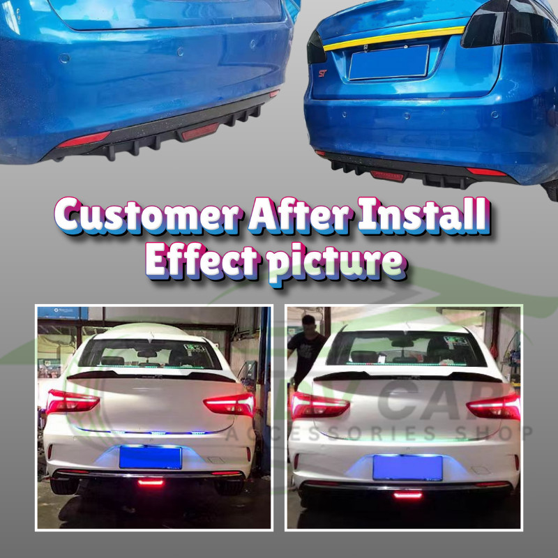 Universal 86cm Led / No Led Car Rear Lip Car Rear Bumper Chassis ...