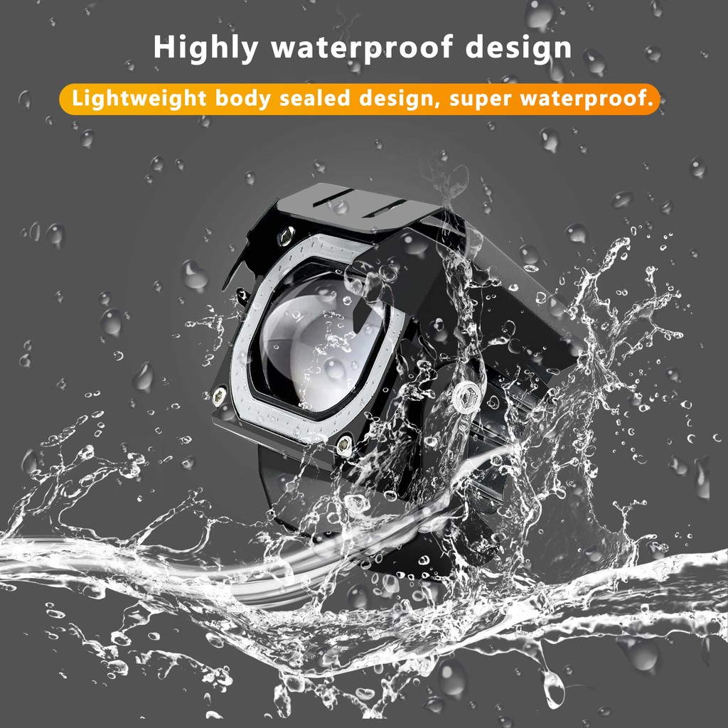 V8 Pro Mini Driving Light High and Low Yellow / White LED Aniti Fog For ...