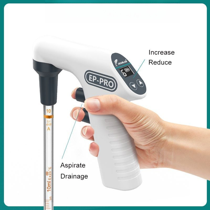 200ML LED Digital Display Electtic Pipette Controller Automatic Pipette ...